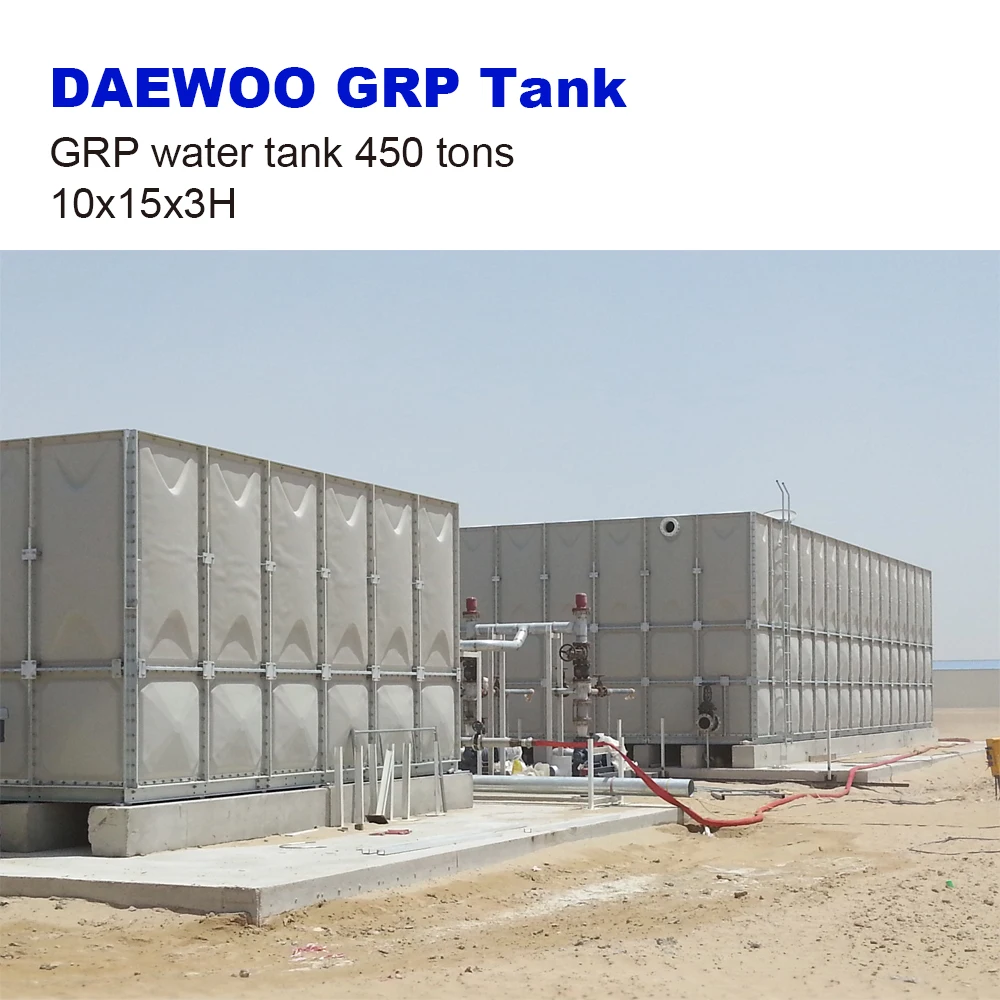 Grp Panel Water Tank Daewoo Grp Water Tank 450 Tons Completely Blocks ...