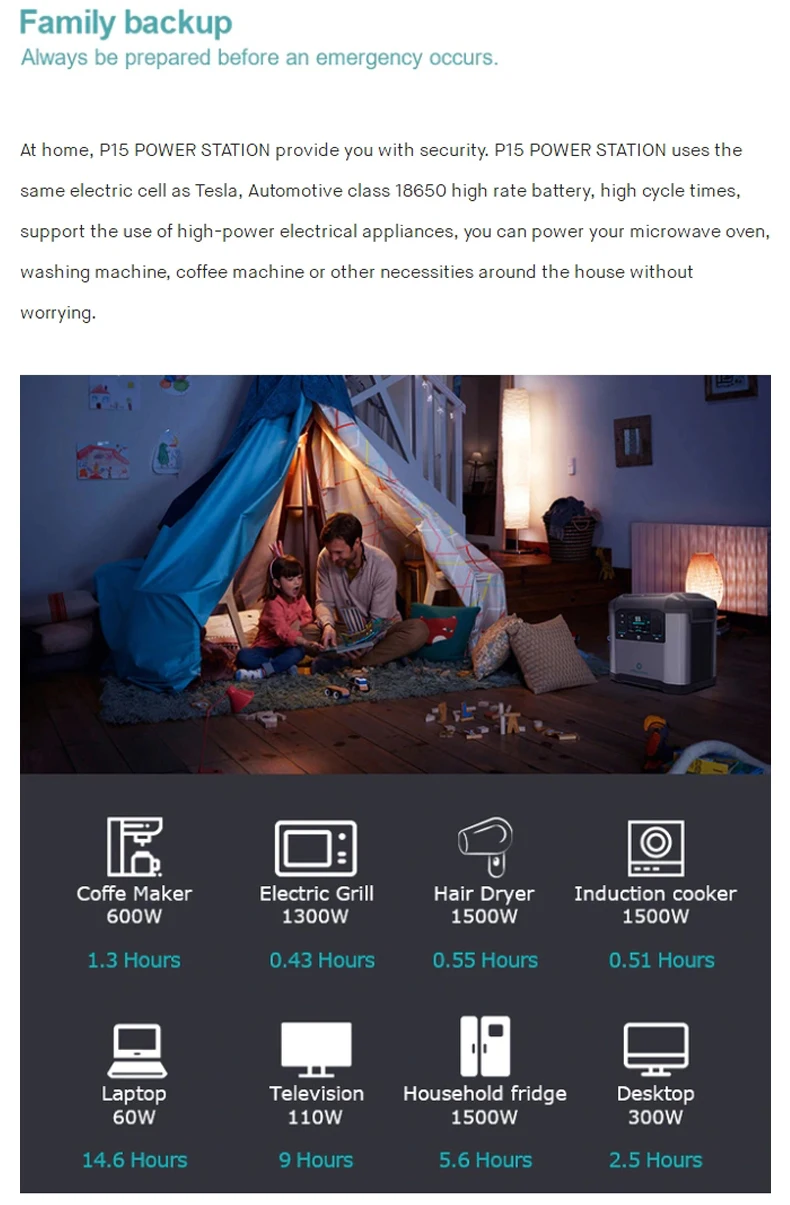 Waterproof 220v Power Bank With Inverter Expanded Solar Portable Power ...