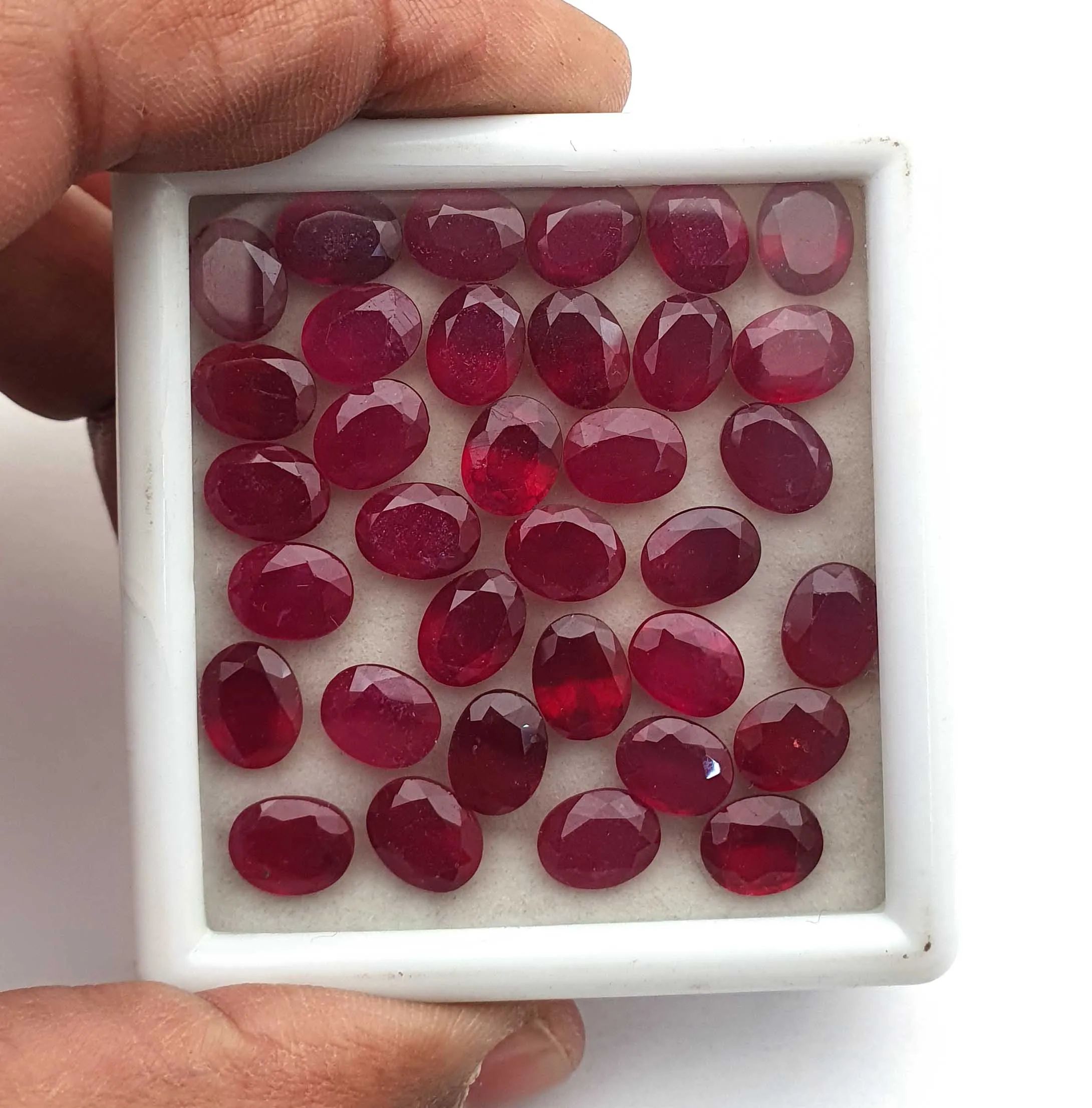 Red Ruby Mix Oval Cut Gemstone 3x5-10x14 mm Natural Ruby For Jewelry ...