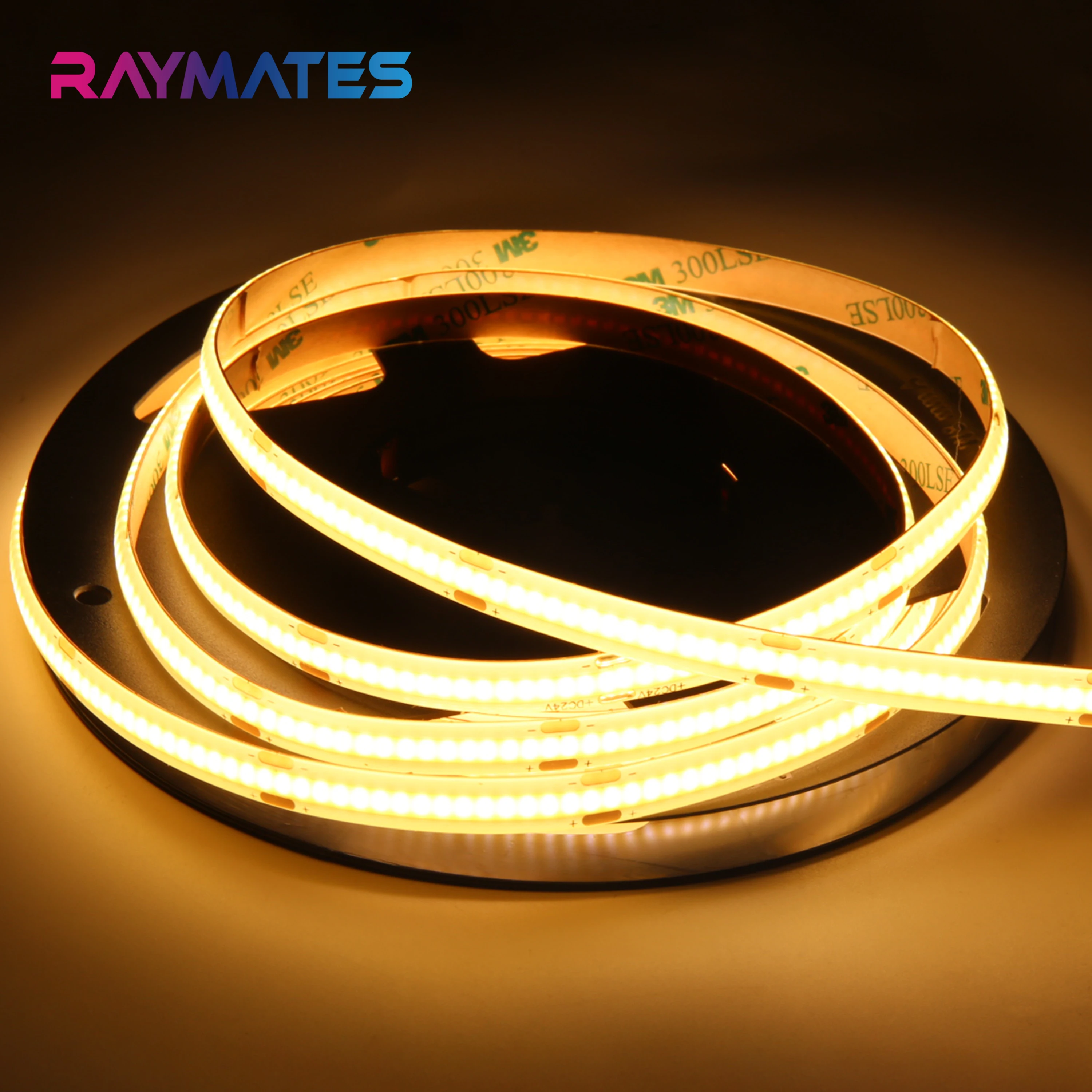 Raymates IP65 drop gule 3000k COB ed cri 90 led cob strip 480leds ...
