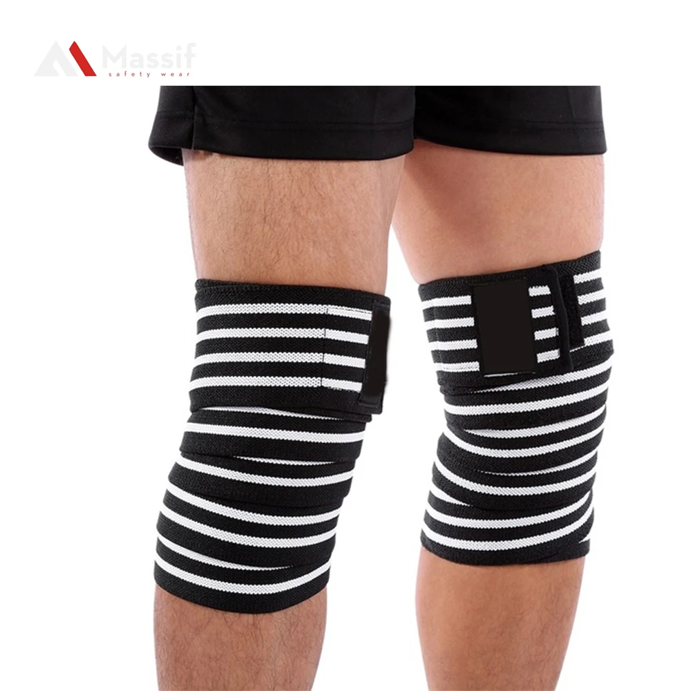 Customized Logo Design Weightlifting Knee Wraps Gym Training ...