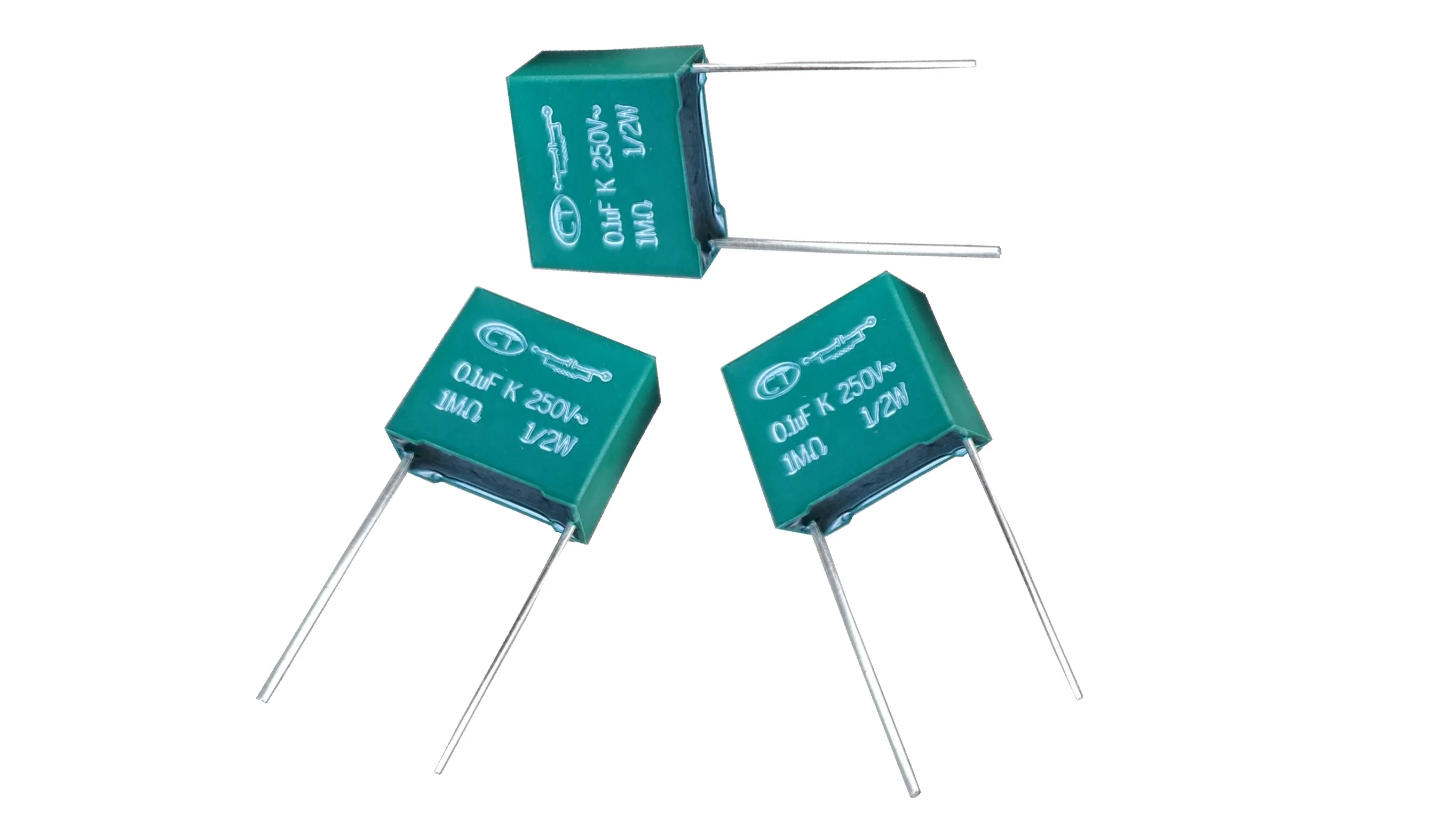 Resistor And Capacitor Connected In Paraeel 0.1uF 120Ohm 1W K 250VAC ...
