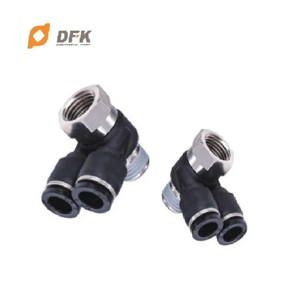 Pneumatic 4 Ways Plastic Tube Pneumatic Fittings - Buy Male Thread Fittings straight Pneumatic ...