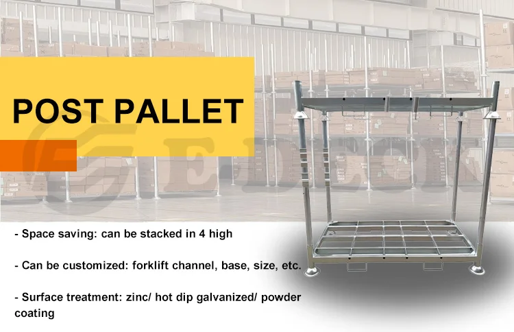 Heavy Duty Easy Operation Forklift Hot Dip Zinc Finish Post Pallet ...