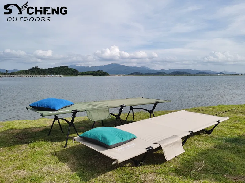 Outdoor Portable Folding Camp Bed Equipment Sleeping Bed for Camping ...
