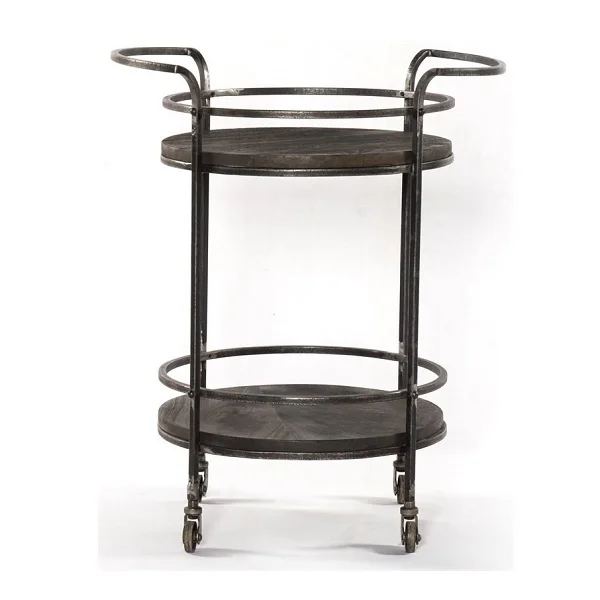 Hotel Restaurant Decorative Metal Bar Trolly - 3 Tier