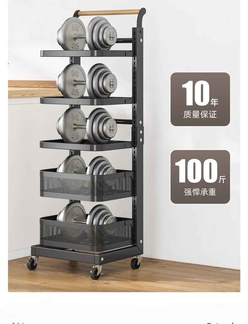Kitchen Pot Rack Multi-layer Put Content Frame Floor-type Household ...