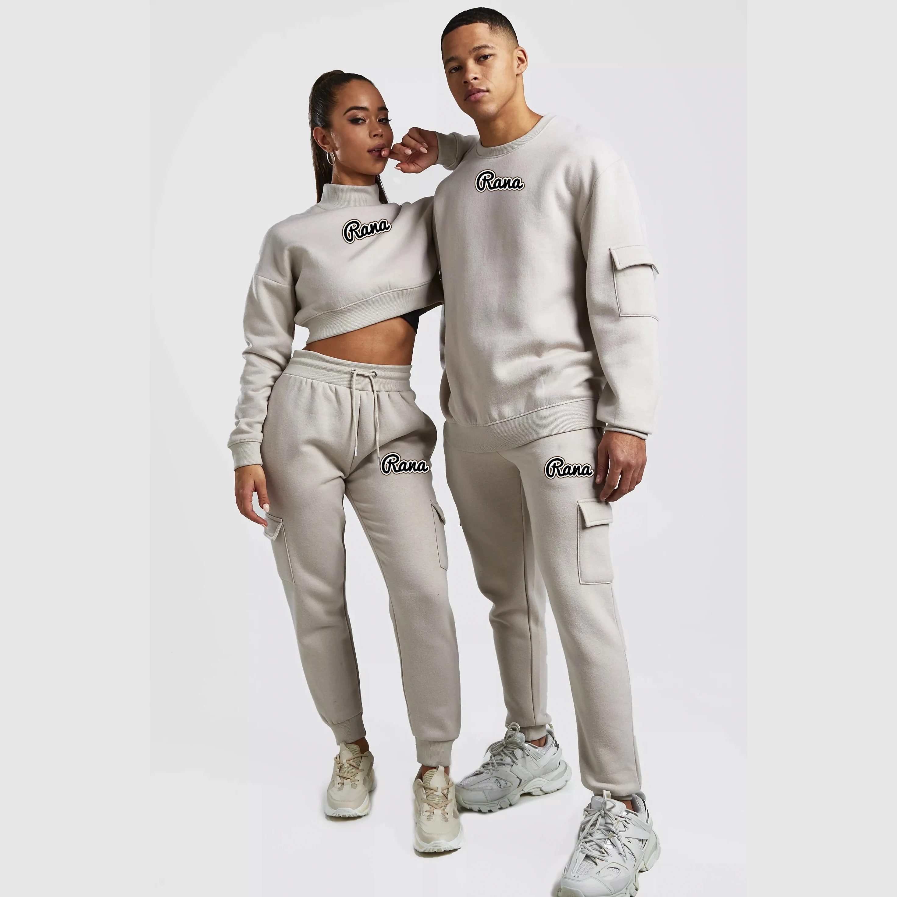 Matching Couple Tracksuits / Sweat Suits Couple Workout Outfit Couple ...