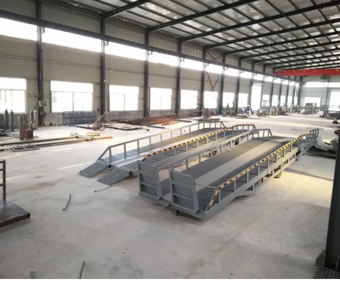 New Heavy Duty Steel Loading Dock Ramp Forklift Ramp Truck Hydraulic ...