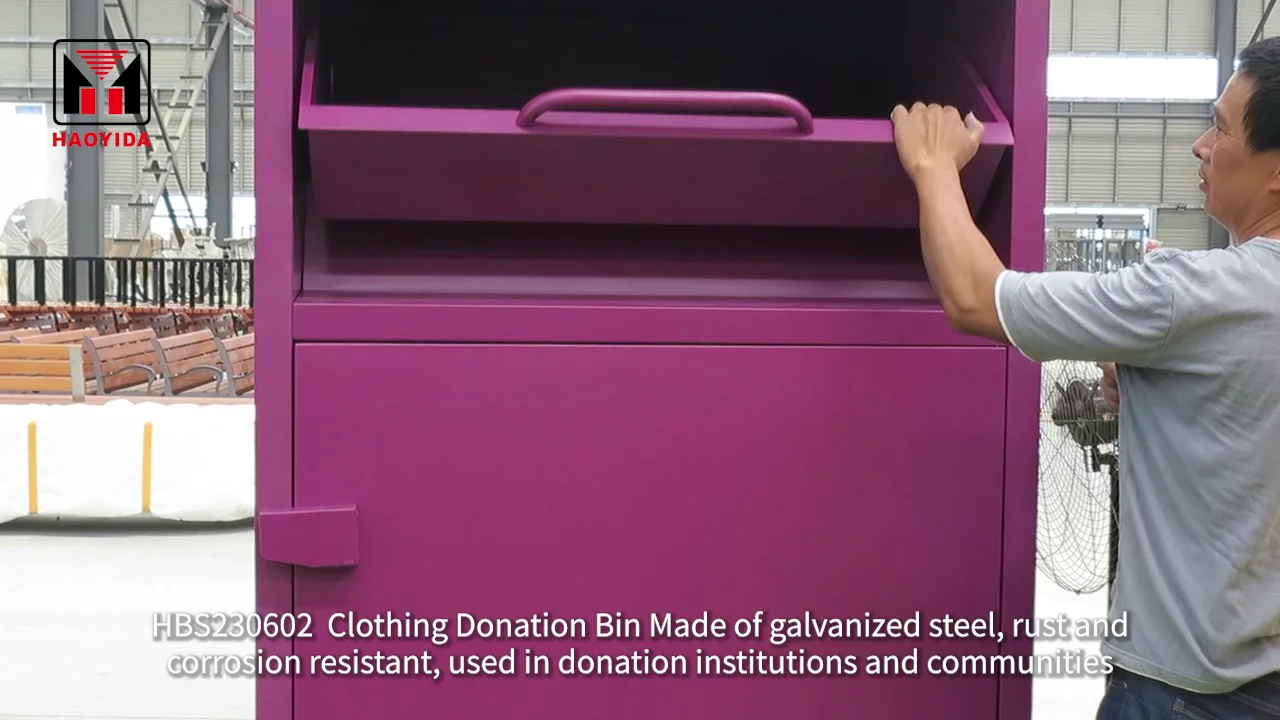 Wholesale Customized Clothing Donation Bins Galvanized Steel Clothing ...