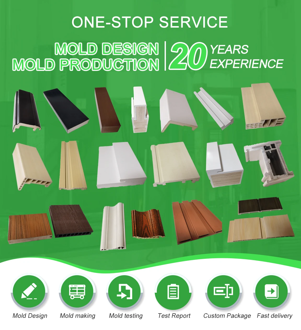 Custom Mould Factory Pvc Wpc Foam Solid Door Frame CoExtrusion Mold ...