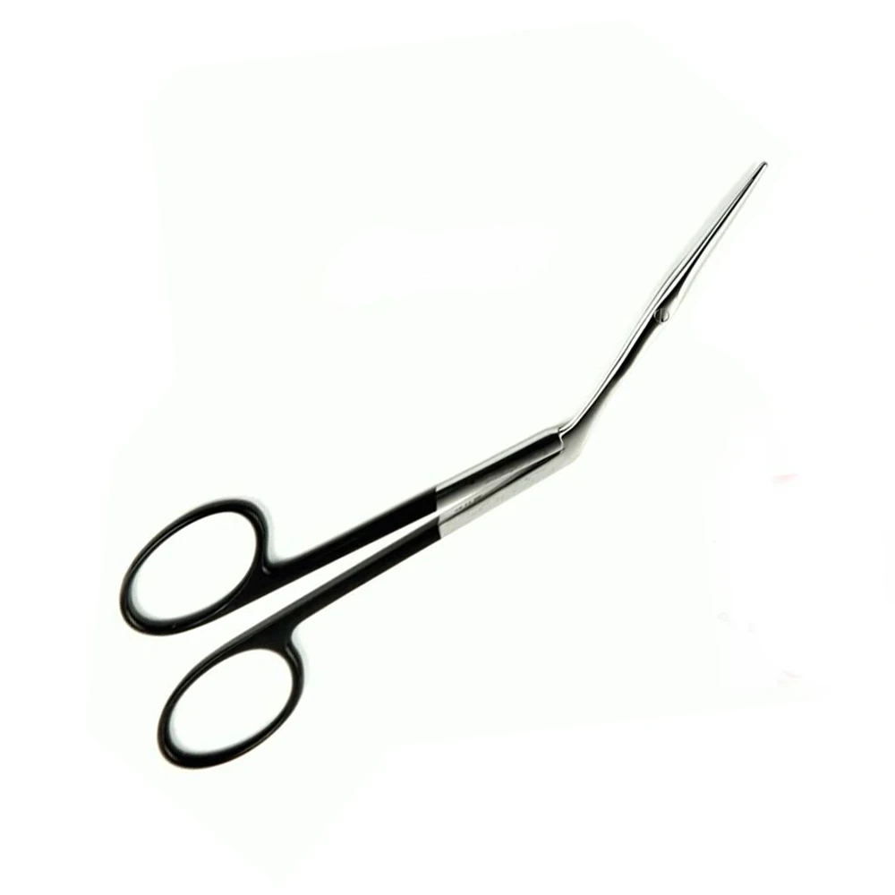 Black Color Handle Heymann Nasal Scissors One Toothed Cutting Edge ...