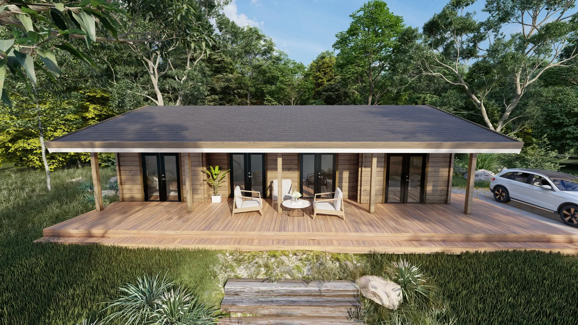 Project Johann Hybrid Log Cabin Set - Eco-Friendly Homes