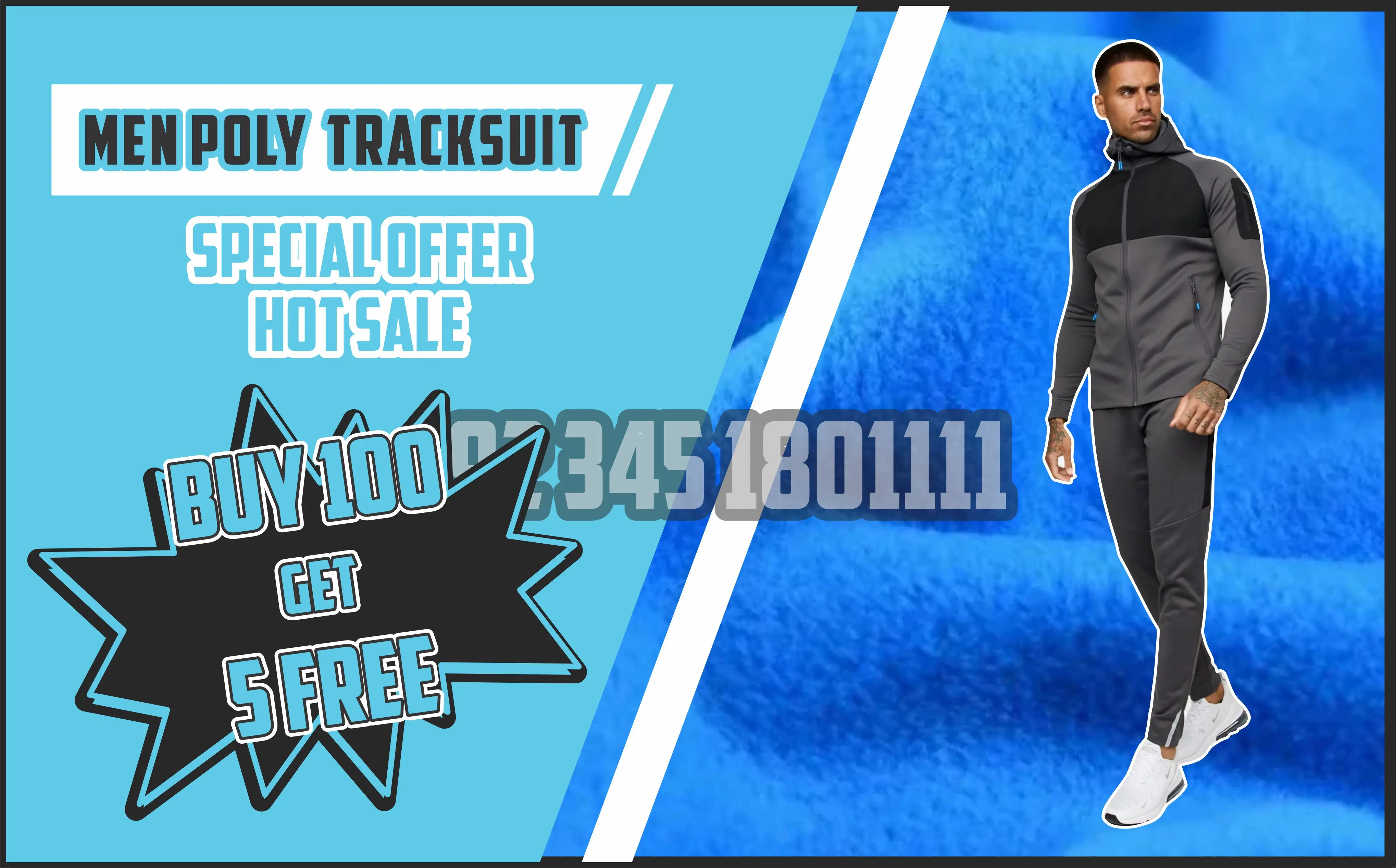 Tight Fitness Sport Wear 95% Polyester 5% Elastane Jogging Sweatsuit ...