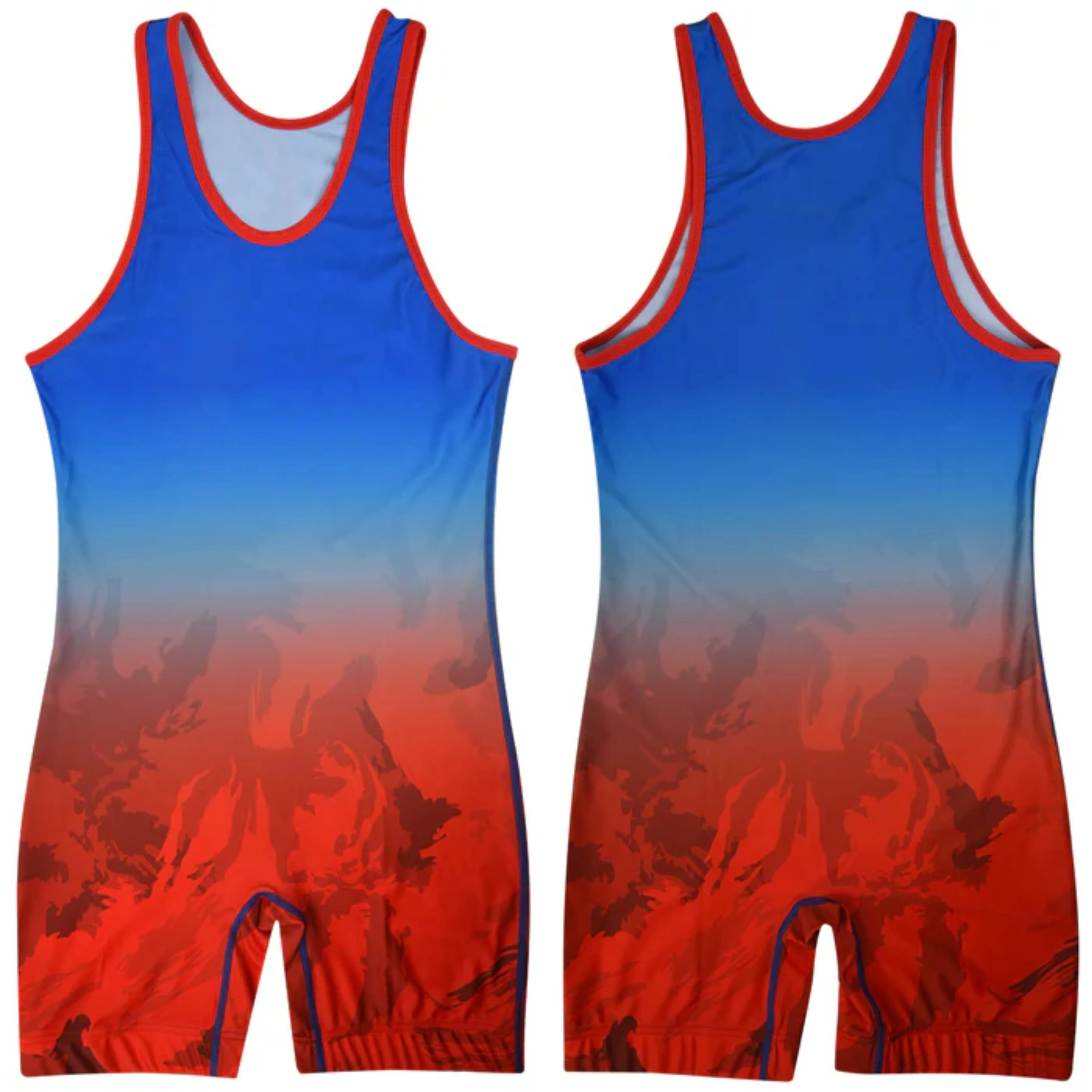 Sublimated Wrestling Singlet For Powerlifting Singlet Youth Athletic ...