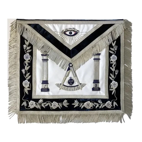 2024 Masonic Regalia Made Of Moire Ribbon Hand Made Embroidery Machine ...