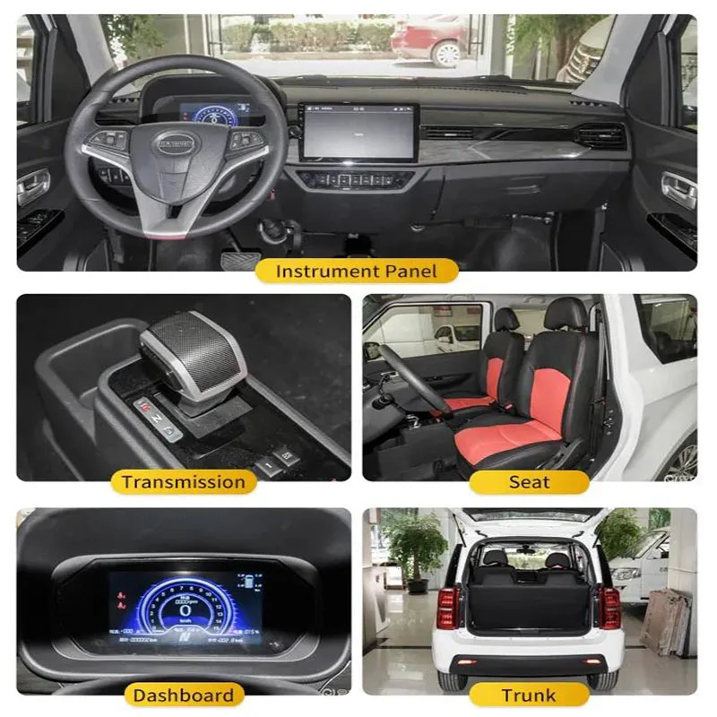 2022 2023 Hengrun HRS1 Mini EV Electric Car - 301KM Range