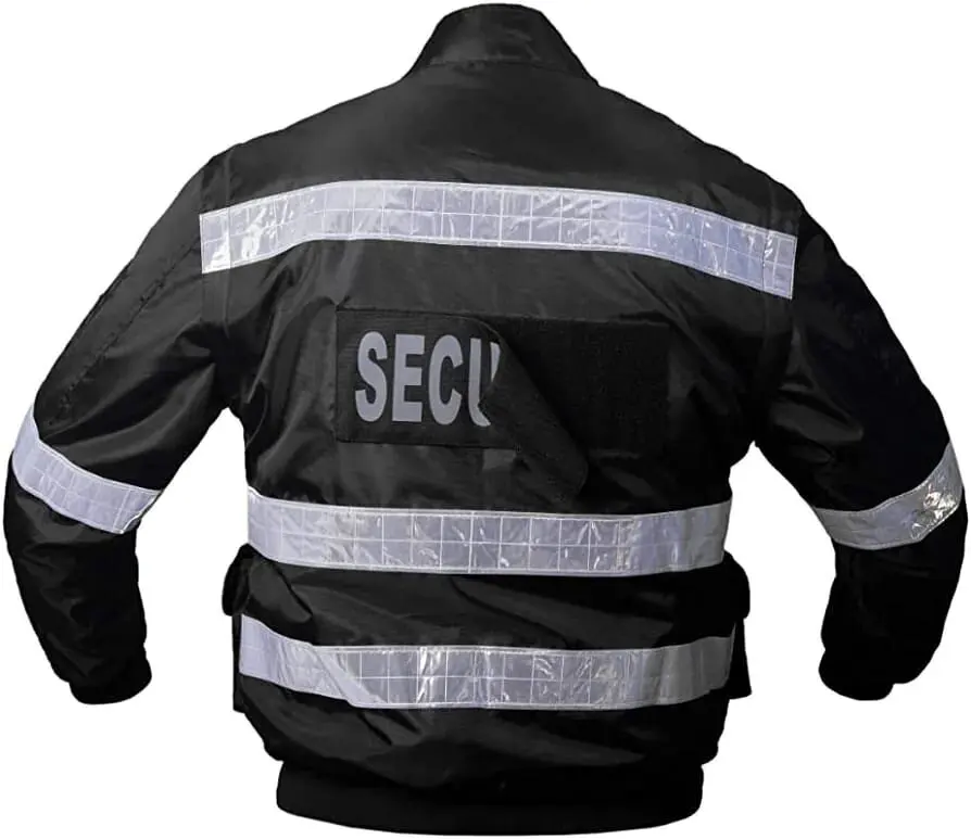Hi Vis Reflective Bomber Parka Jacket - Security & Safety