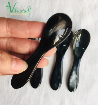 Vietnamese Crafts.premium Black Horn Spoon,Handmade Spoon,Soup Spoon ...