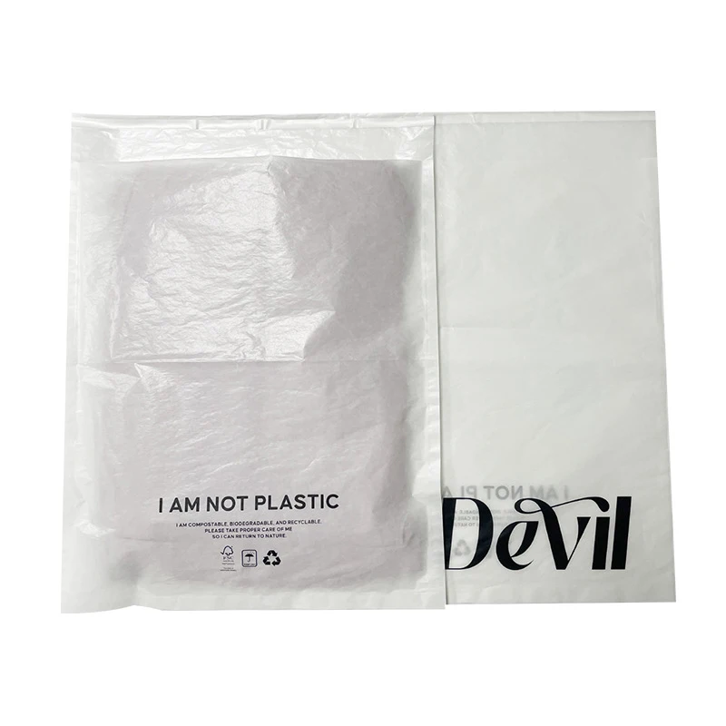 Biodegradable Recycled Materials Paper Bag Translucent Self-sealing ...