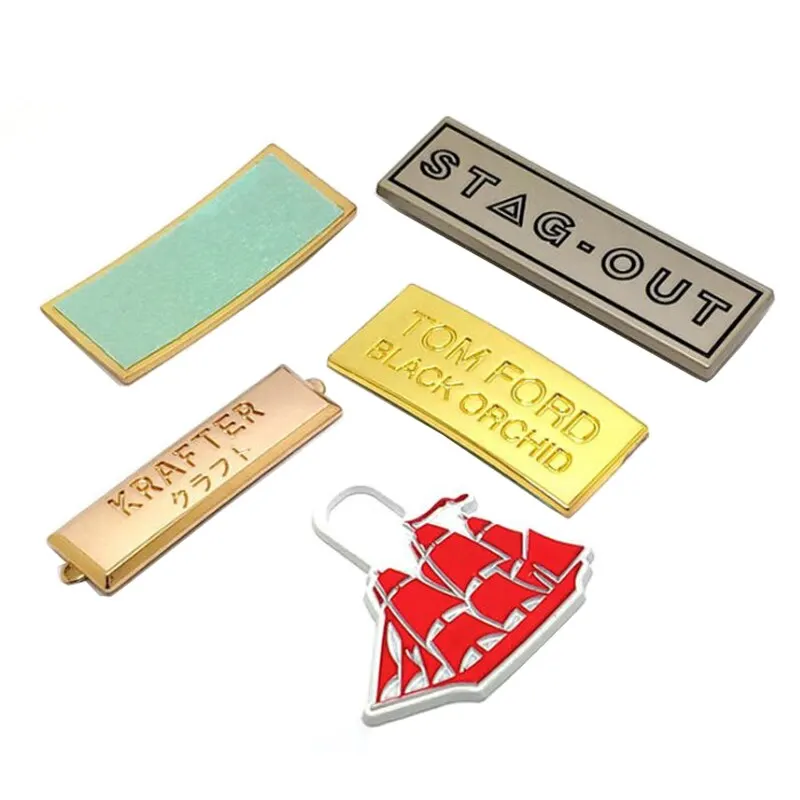 Customized Sewing Plate Alloy Luggage Nameplate Tag