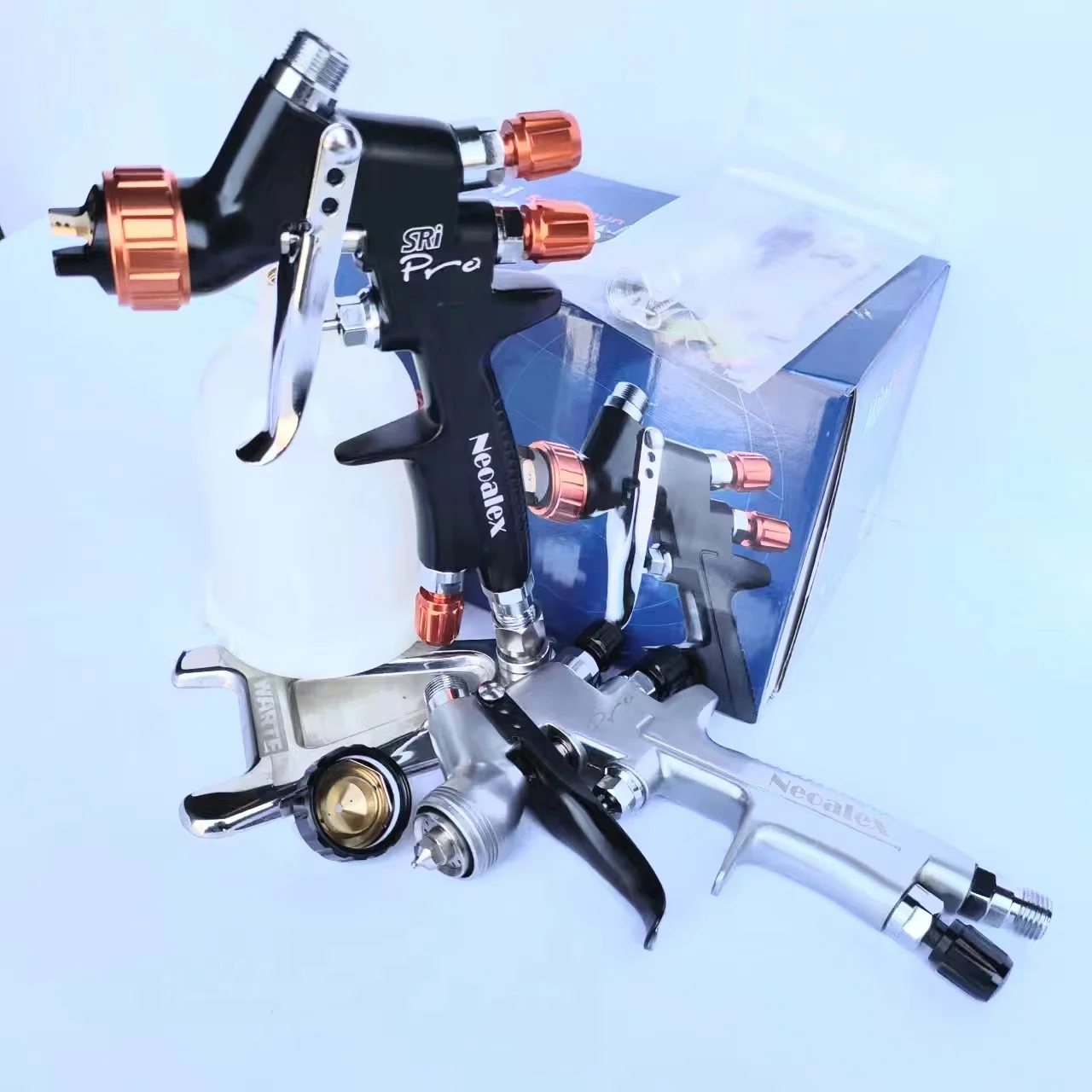 Hvlp Mini Spray Gun Gravity Feed Air Spray Paint Gun 1.0mm Nozzle,250ml ...