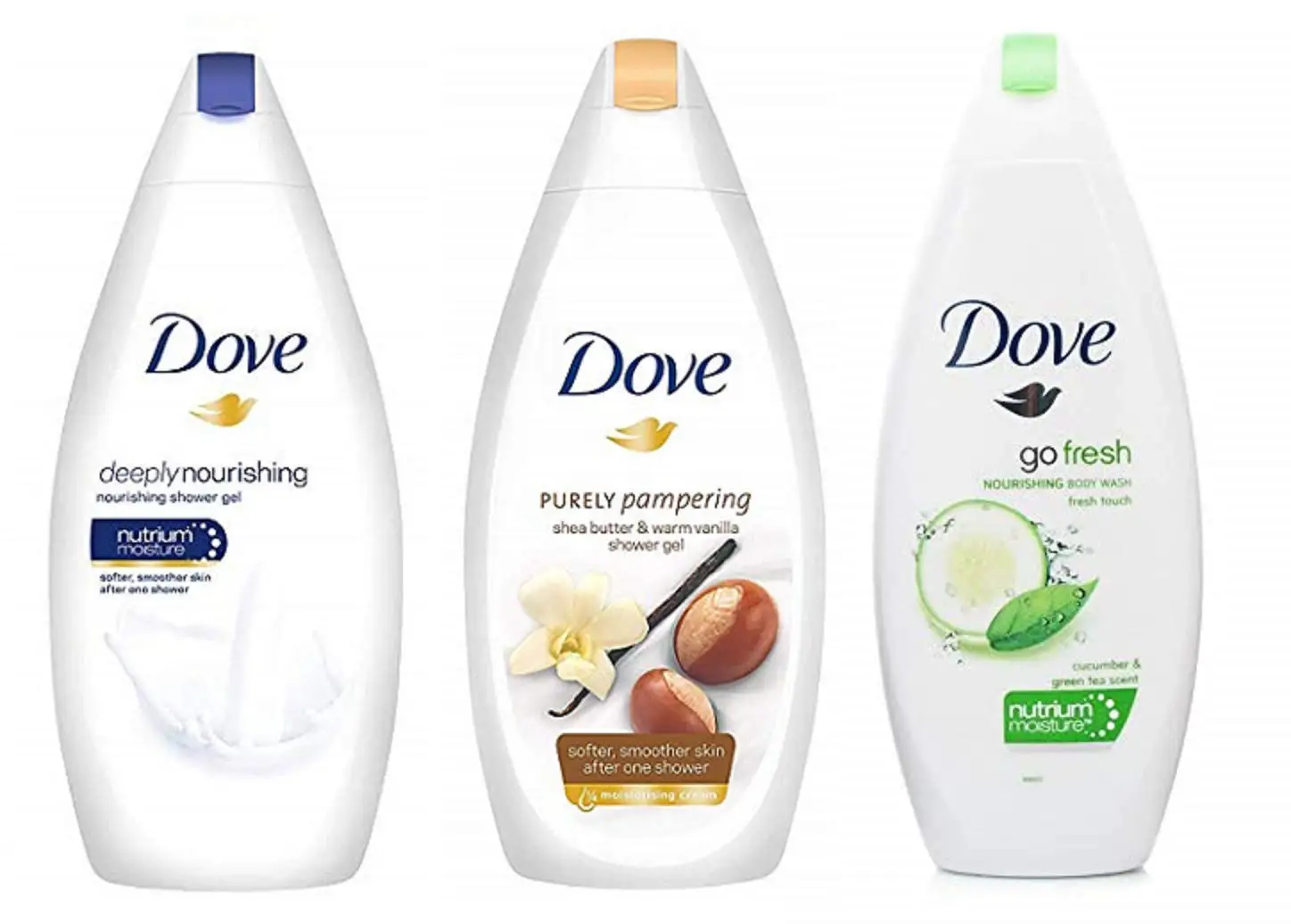 Dove Body Wash Shower Gel 4 Pack (16.9 Oz X 4) Choose From Different ...