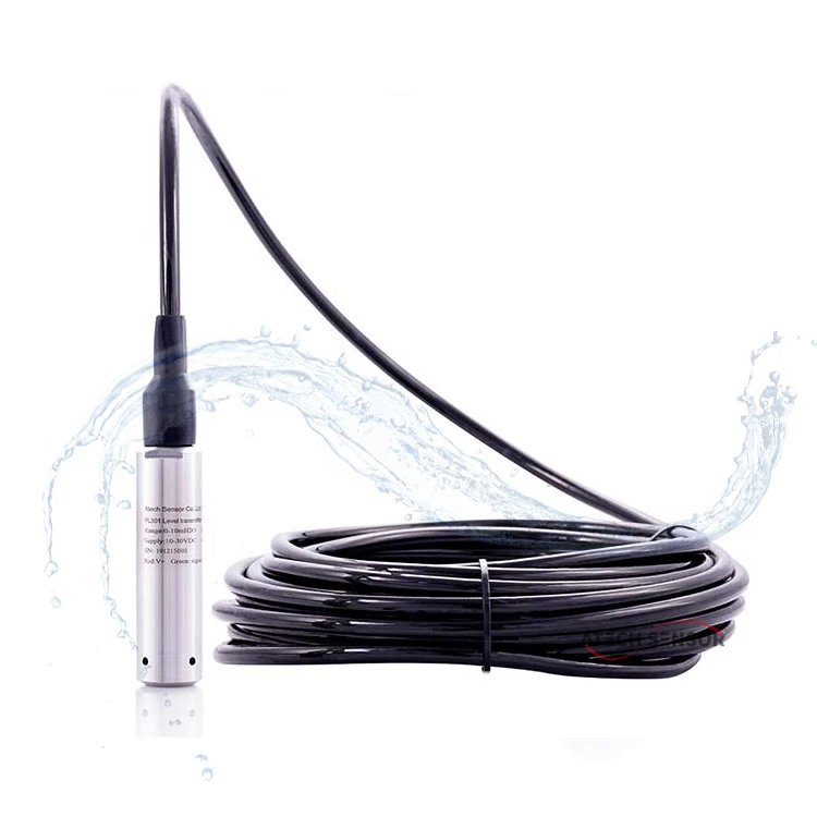 Submersible Water Level Sensor 304 Stainless Steel Probe Fluid liquid ...