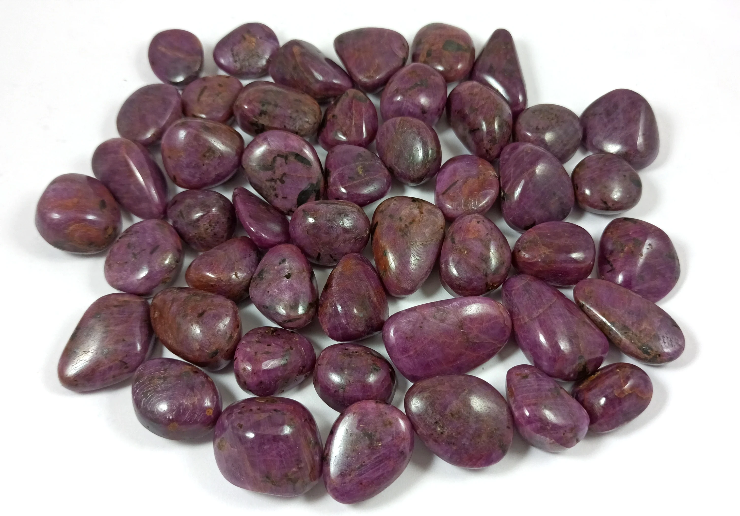 Healing Polished Ruby Tumbled Stones Crystals Bulk Natural Crystal ...