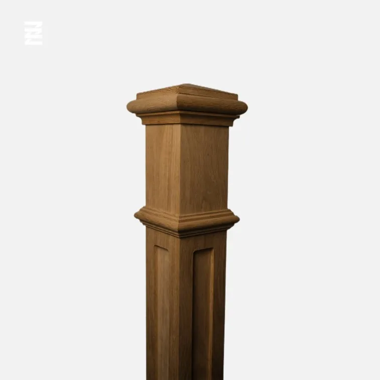Millwork Custom Antique Design Solid Wood Baluster Wood Pillars Tapered ...