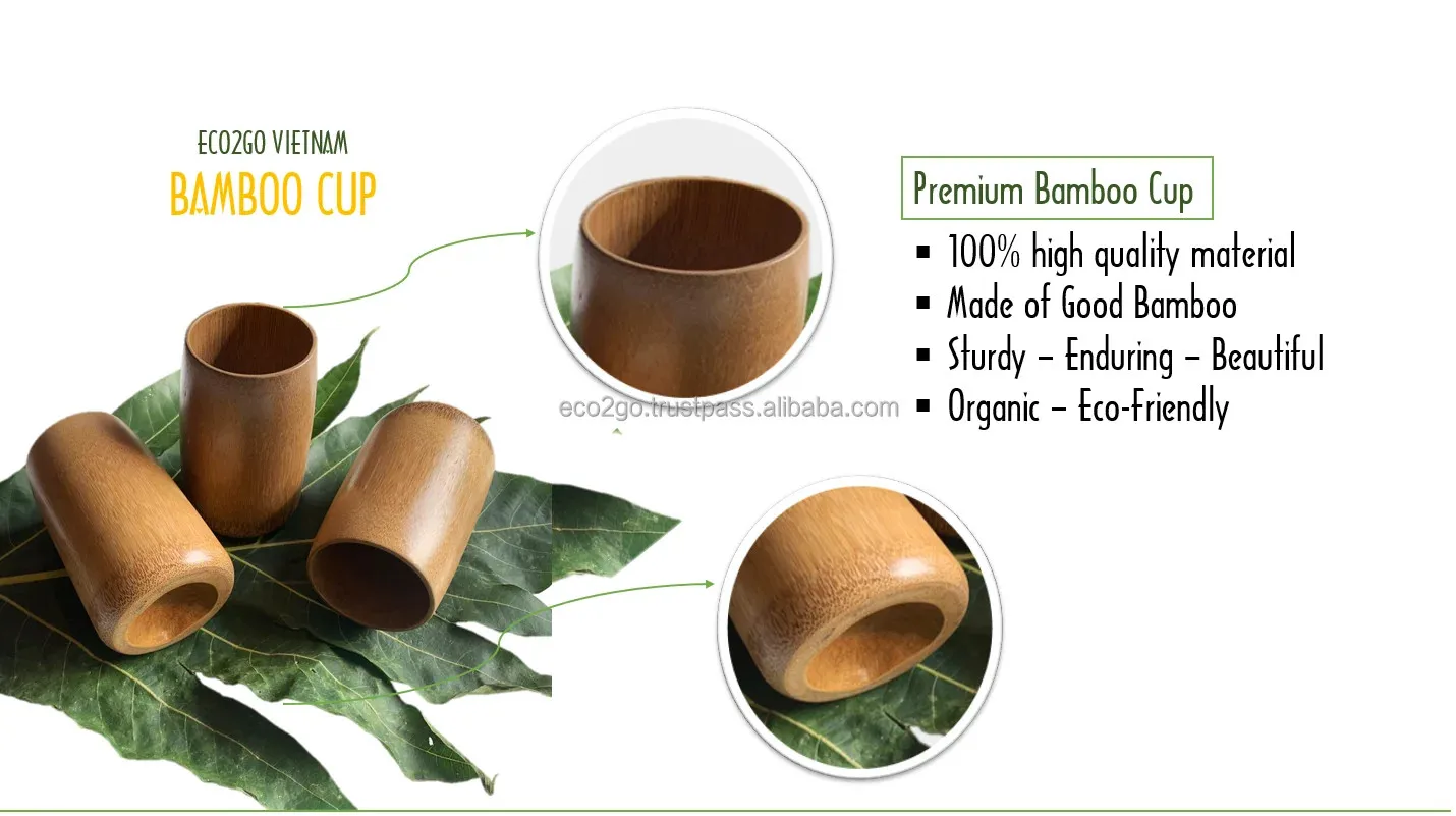 Handicraft And Biodegradable Bamboo Tea Cup/ Bamboo Drinking Cup With ...