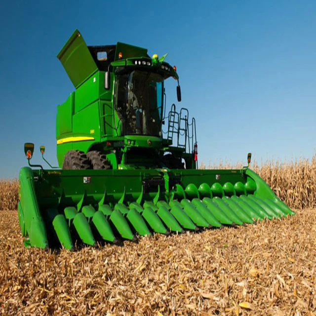Agricultural Mini Corn Stalk Harvesting Maize Combine Harvester Machine ...