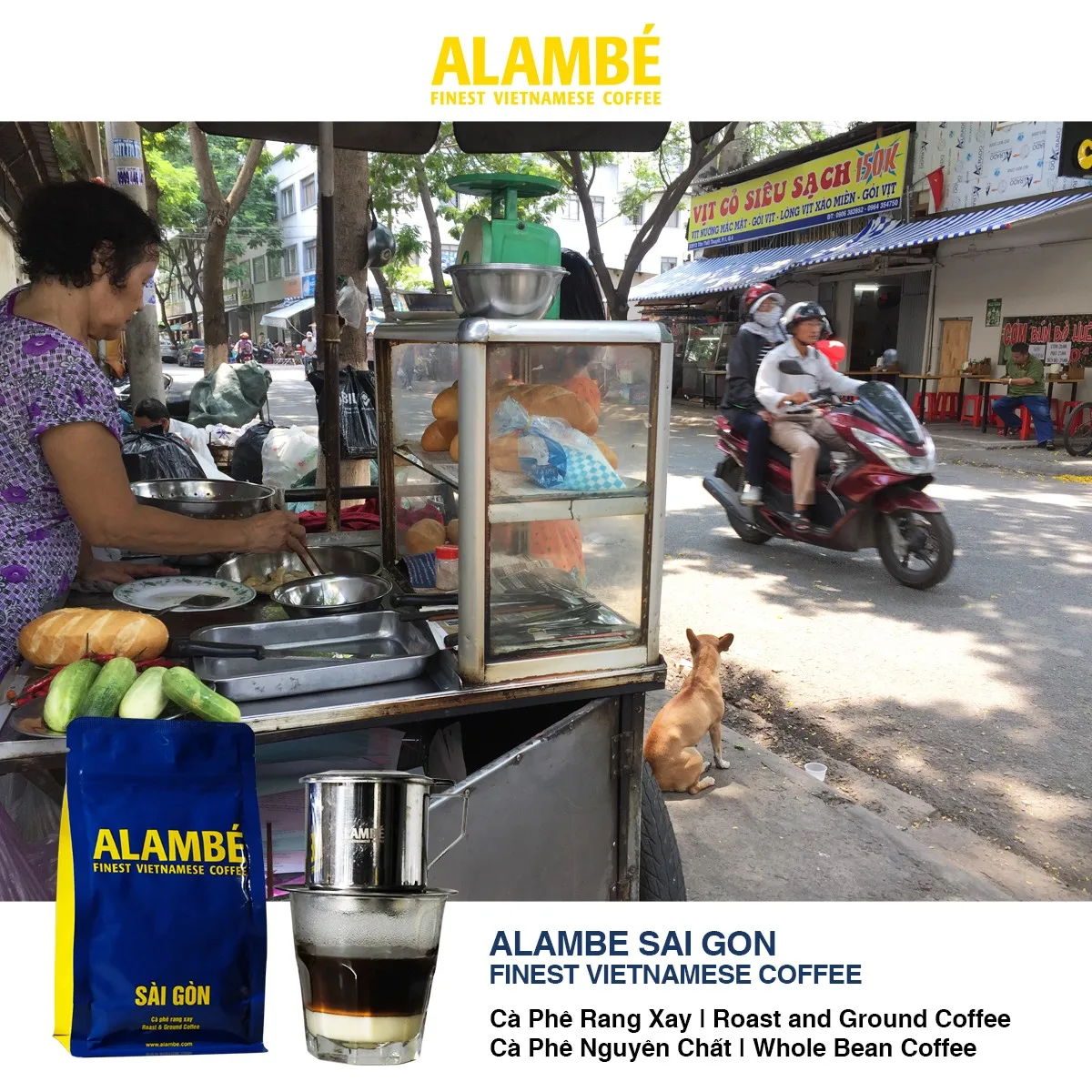 Vietnamese Arabica & Robusta Alambe Sai Gon Ground Coffee 230g Bold ...