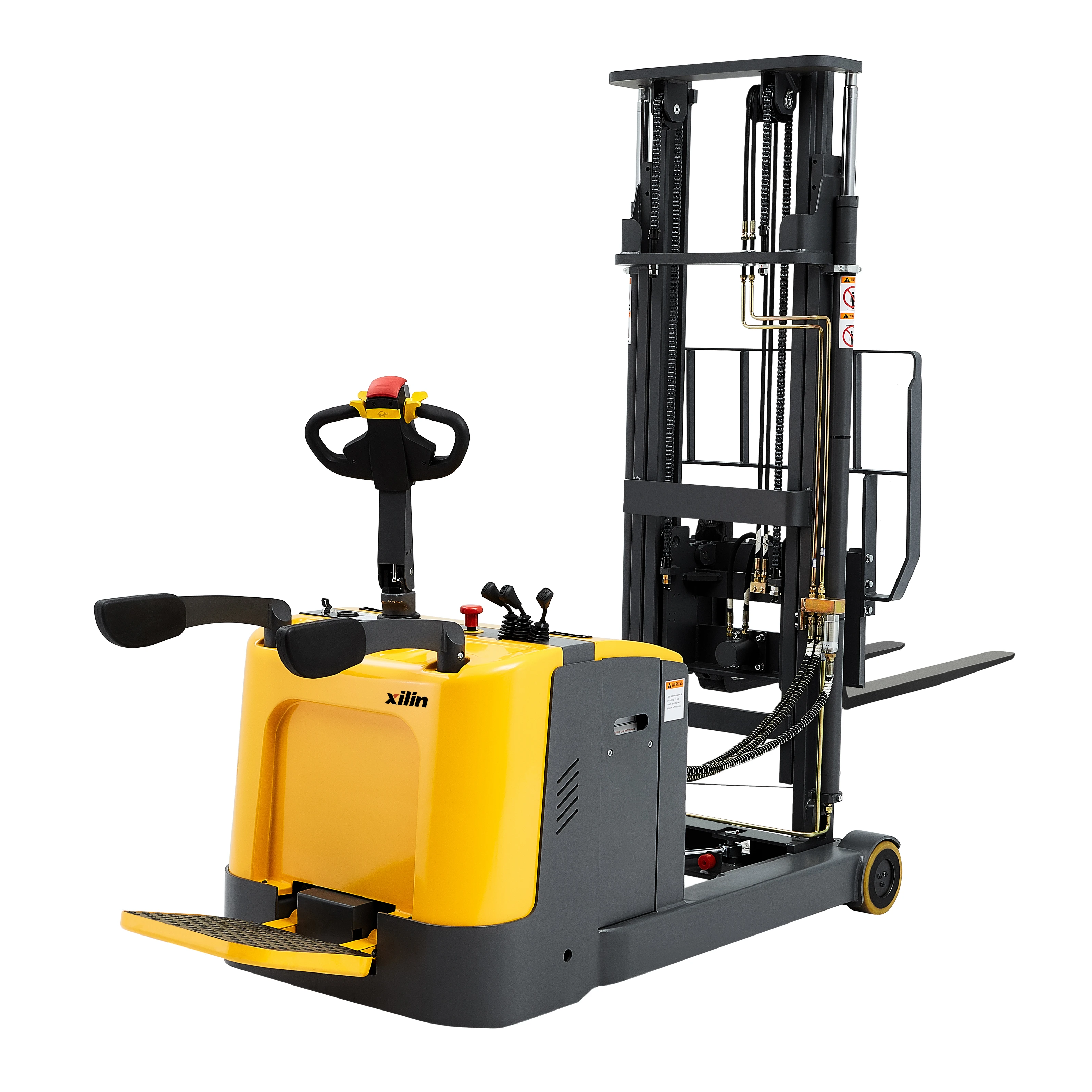 Full Electric Stacker Walkie Electric Pallet Forklift Hydraulic ...