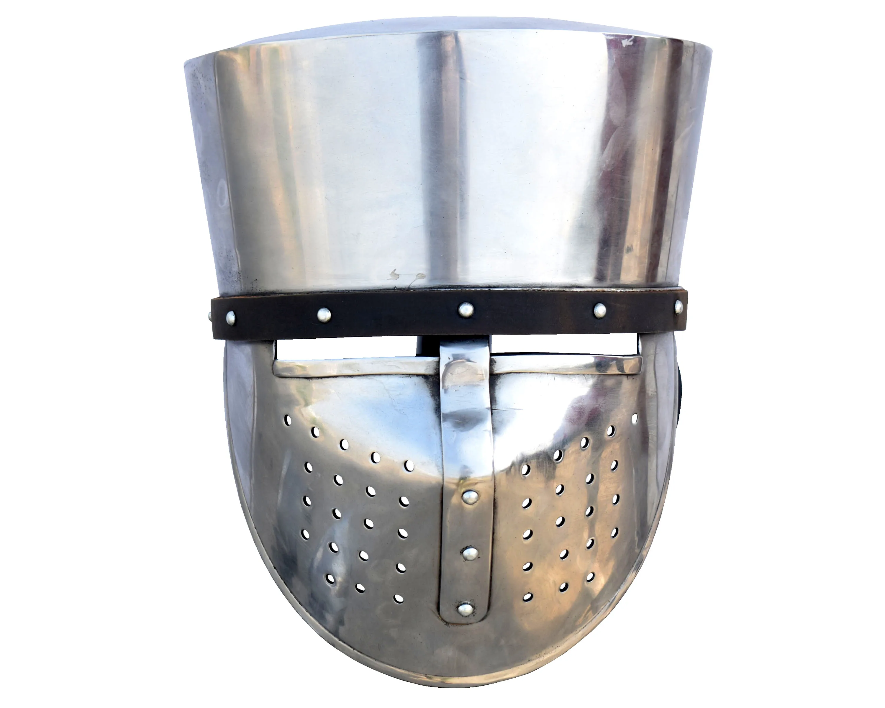 Enclosed Helmet Primitive Templar Helmet: Great Helmet Replicas for ...