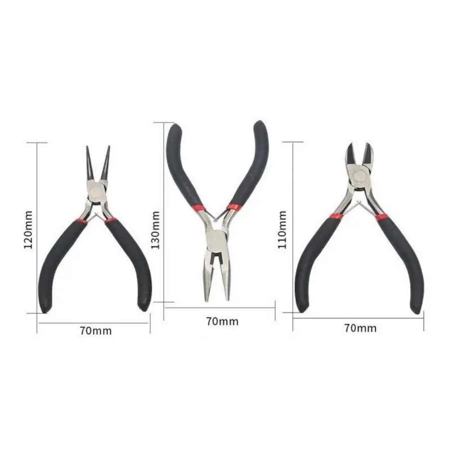 19-piece Jewelry Making Wire Wrapping Tools Kit Zipper Storage Case ...