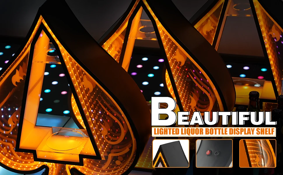 Custom Lase Led Grey Goose Bottle Presenter Decorative Luminous Acrylic ...