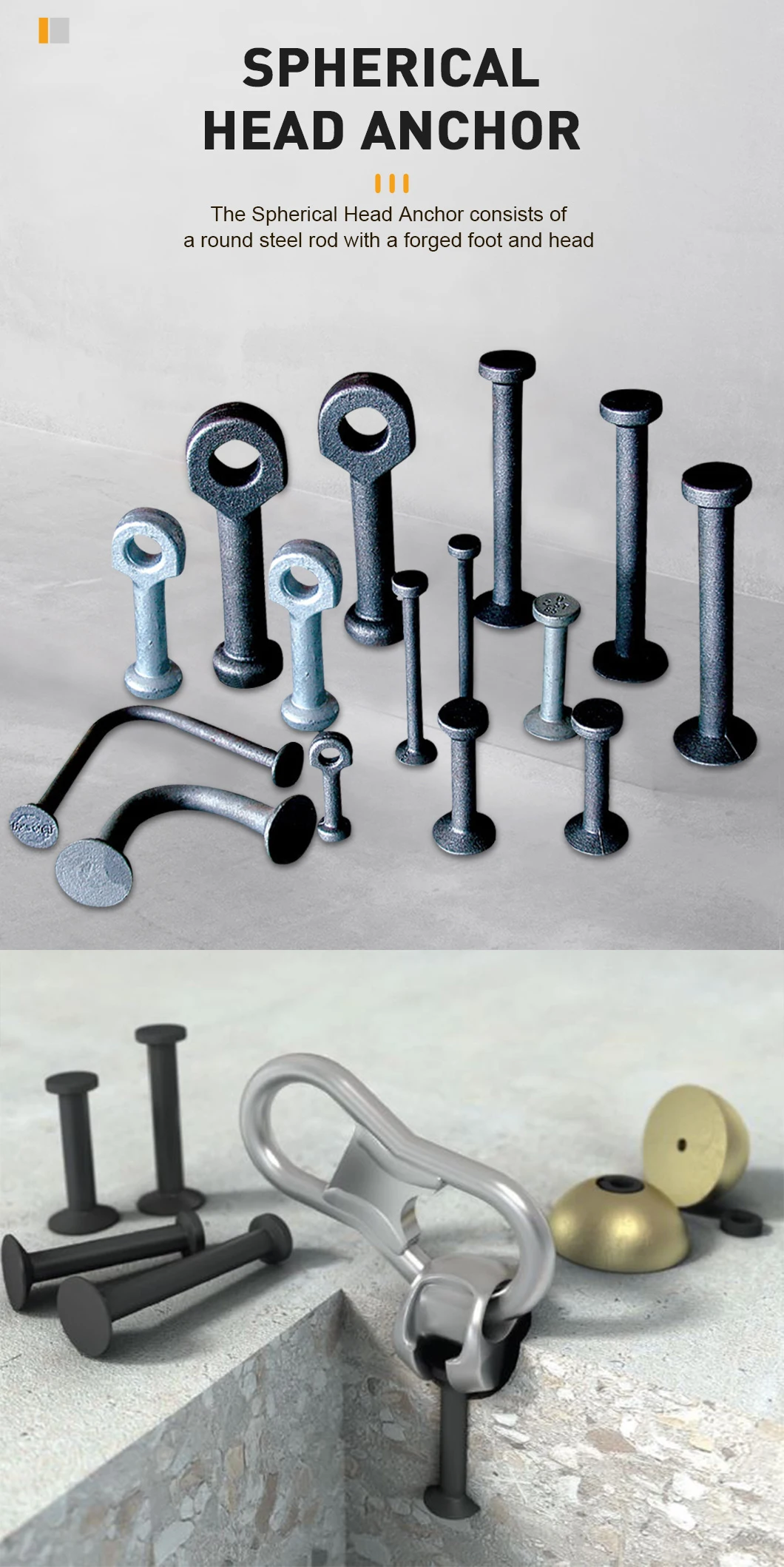 Precast Concrete T Lifting Anchor Spherical Head Bone Precast Foot Lifting Anchor| Alibaba.com