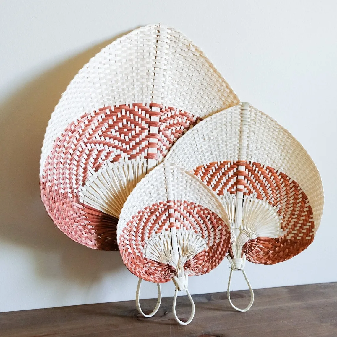 Large Custom Sizes Hand Fan Vintage Wall Hanging Decor 100% Natural ...