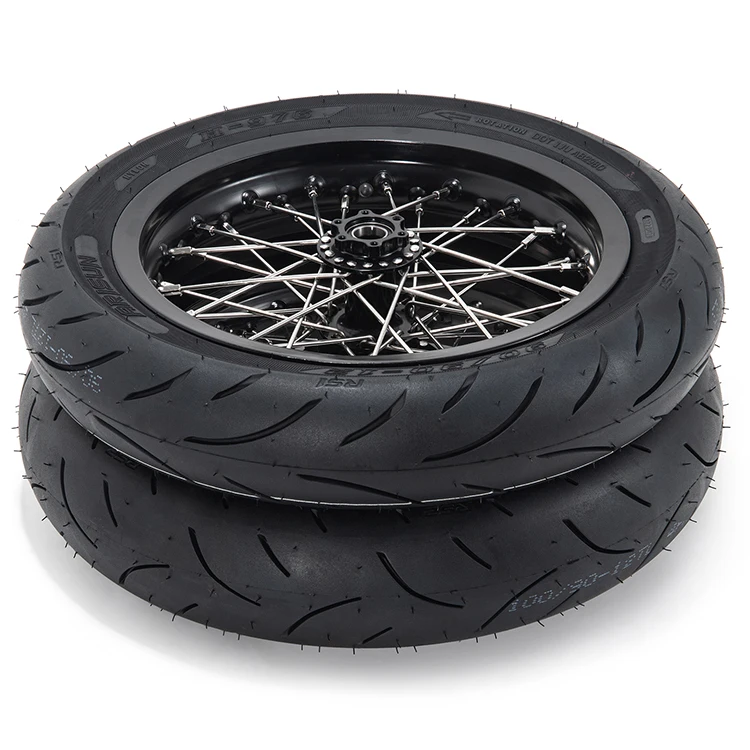 12" Supermoto Wheel And Tire Set For Surron Light Bee / Segway X160 ...