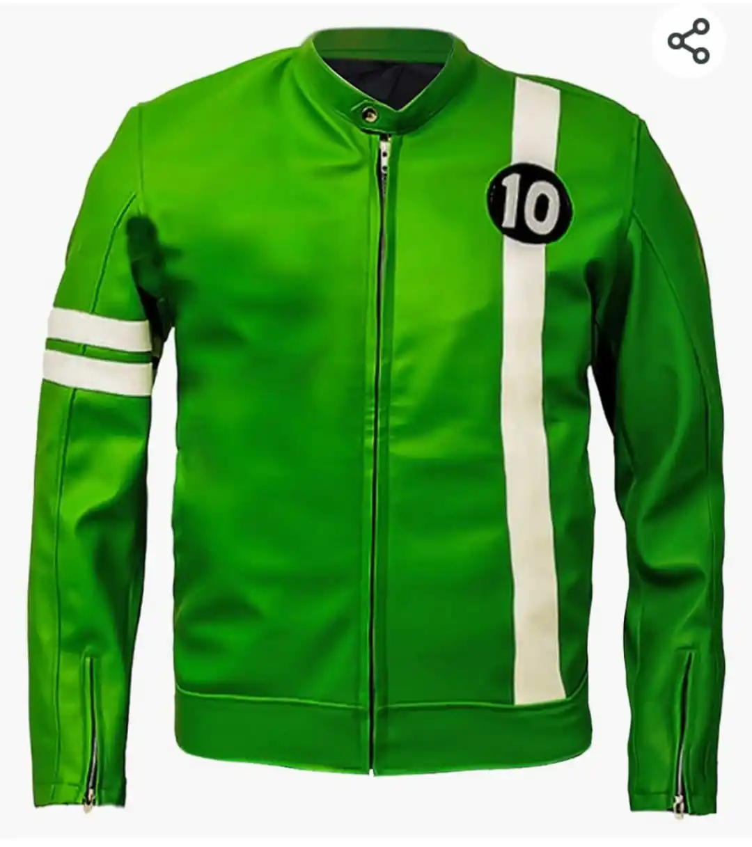 Men's Classic Look Ben 10 Alien Swarm Leather Jacket