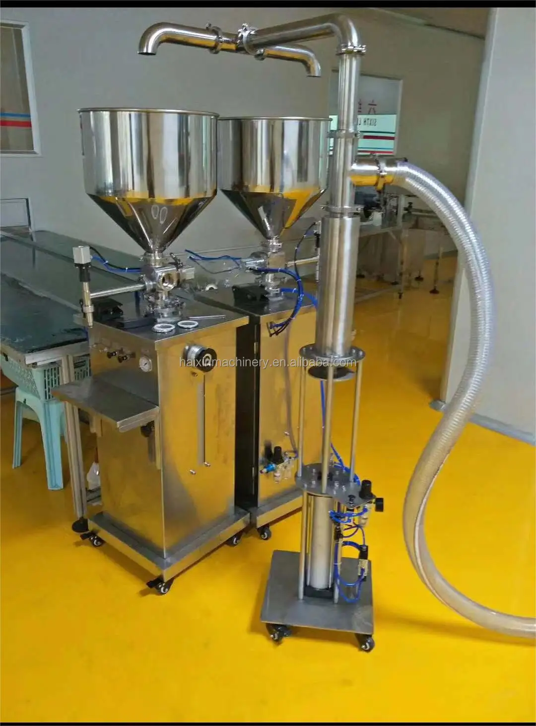 Semi Automatic Piston Pump Pneumatic Bottles Syrup Oral Liquid Honey ...