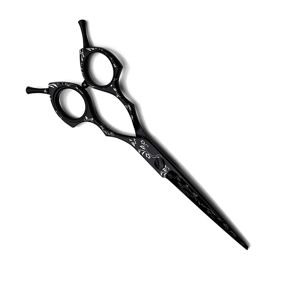 Fancy Black Paper Coated Hair Cutting Barber Scissors 5.5 Inch ...