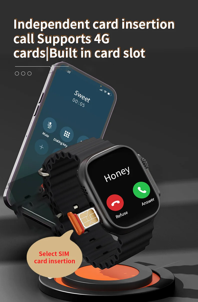 Cds9 Rotatable Camera Sim Call 4g Smartwatch Video Call Android Gps ...