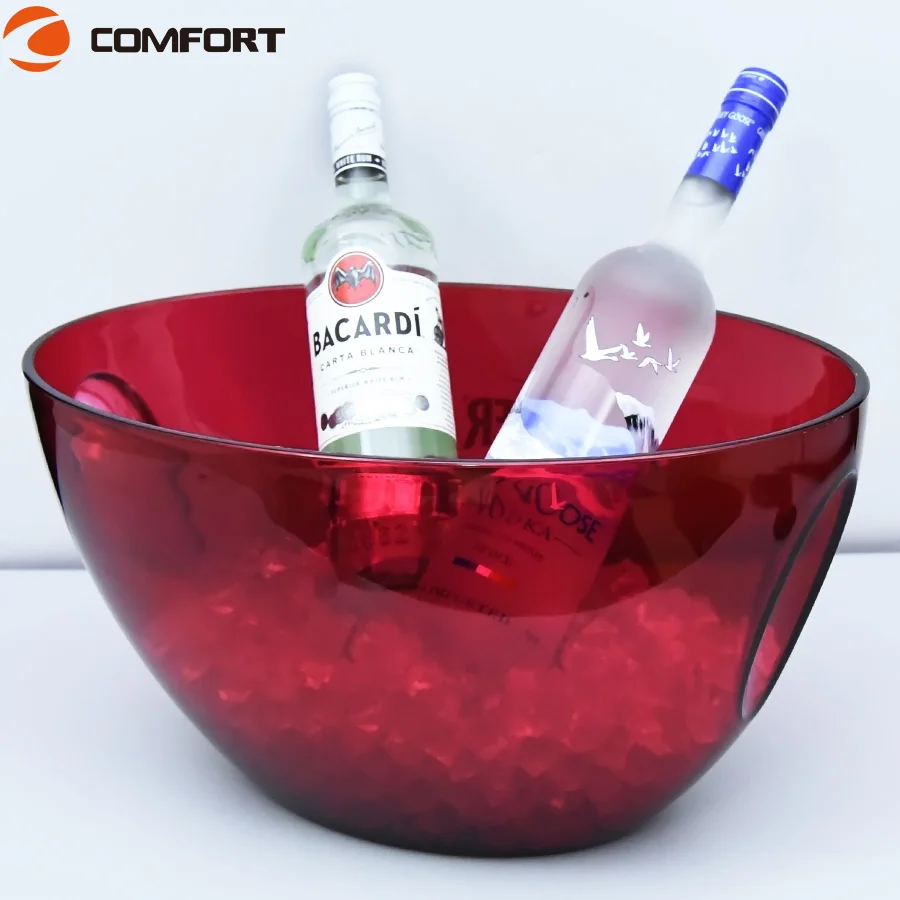 Custom Logo 15l Plastic Champagne Bucket Cooler Liquor Storage Ice ...