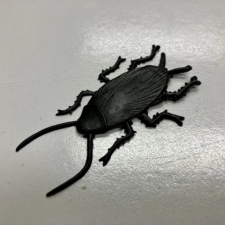 Oem Halloween Creature Pvc Black Cockroach 12pcs Set Funny Scary Spooky ...