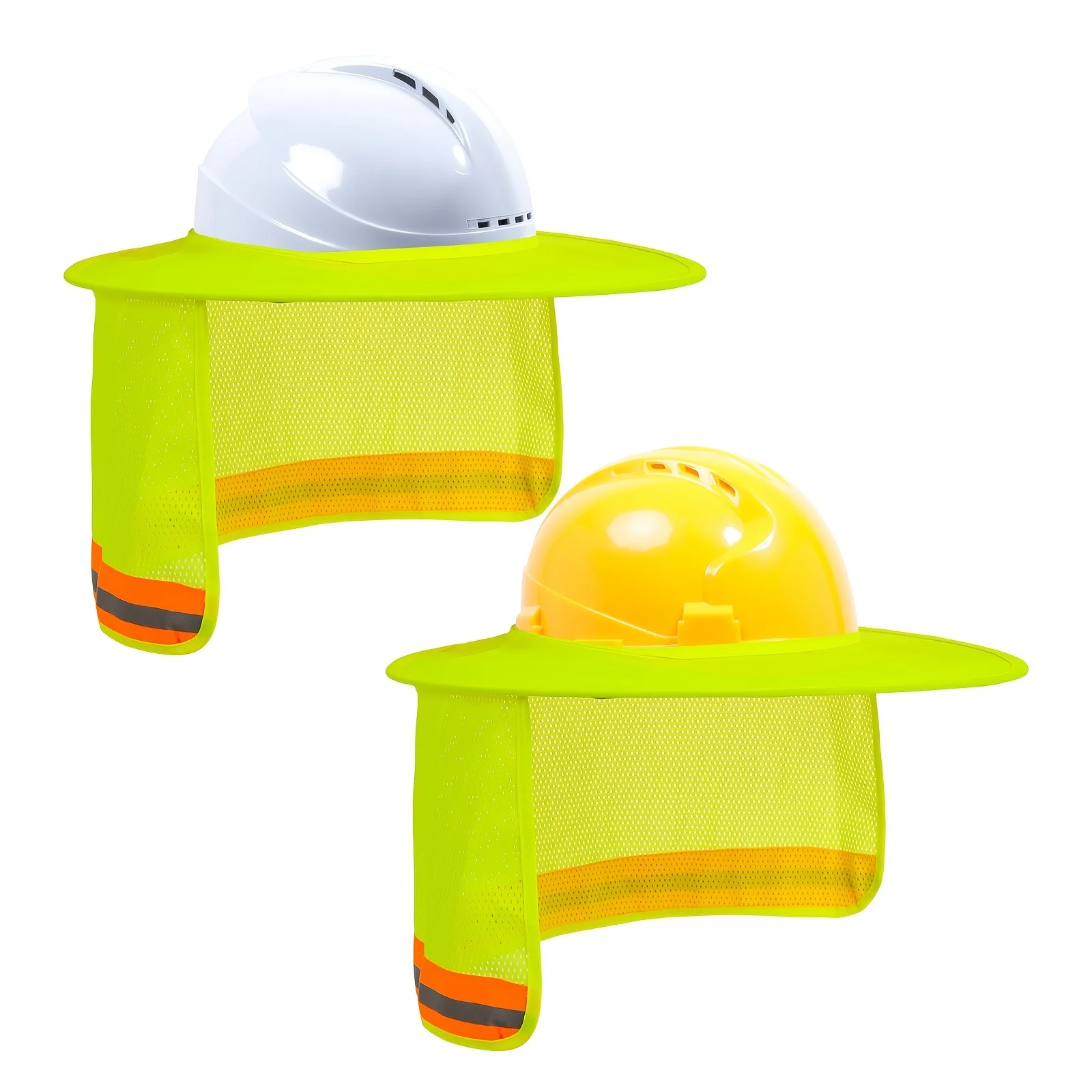 UV-Resistant Reflective Safety Helmet with Foldable Sun Visor Sand ...