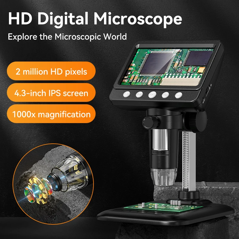Alibaba.com: Inskam369 4.3 Inch IPS Digital Microscope 1000X Magnifier ...