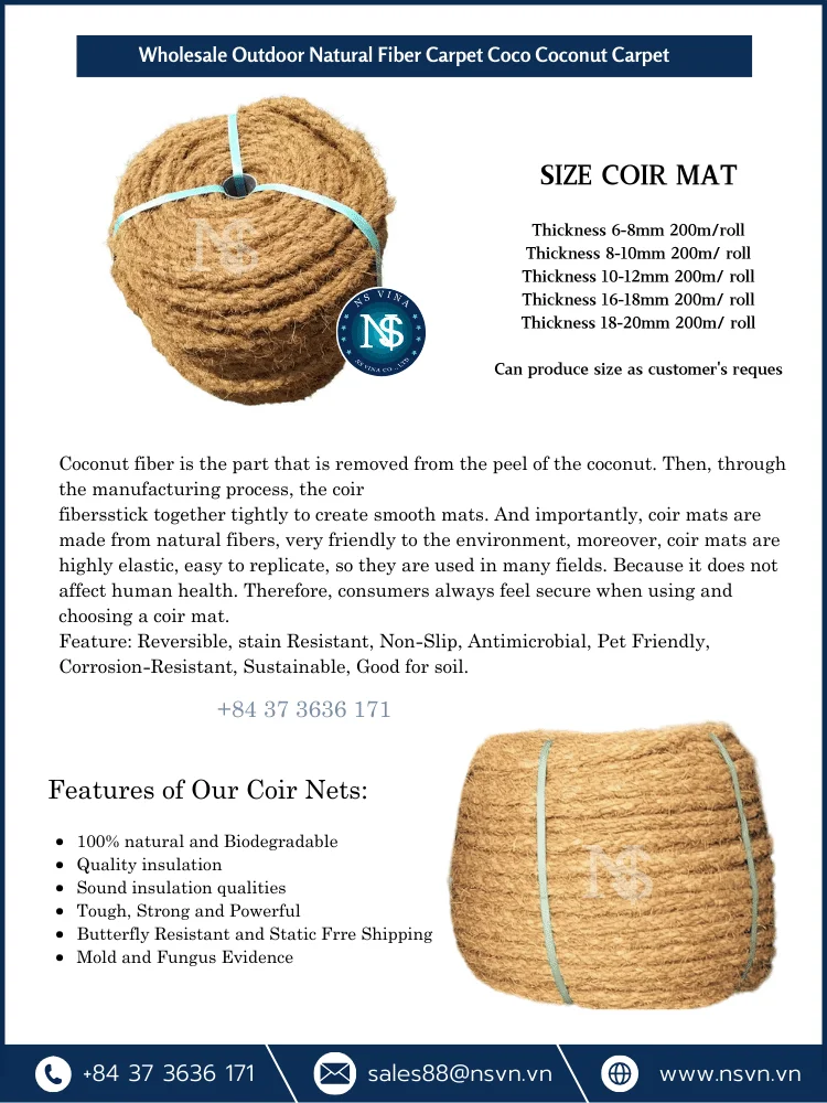 Coconut Rope Coconut Fiber Coir Rope Gardening Natural Rope From ...