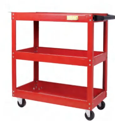 3 Tier Heavy Duty Tool Cart Workshop Garage Mechanic Utility Trolley ...